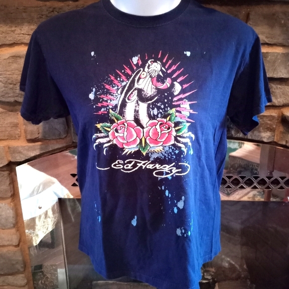 Ed Hardy | Shirts | Ed Hardy Vintage Style Tshirt | Poshmark